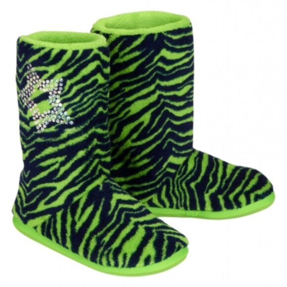 Justice | Shoes | Justice Girls Navy Lime Zebra Sequin Plush Bootie ...